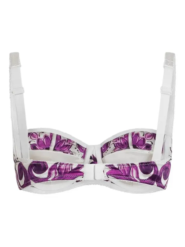 Dolce & Gabbana Graphic Print Bra - Multicolor