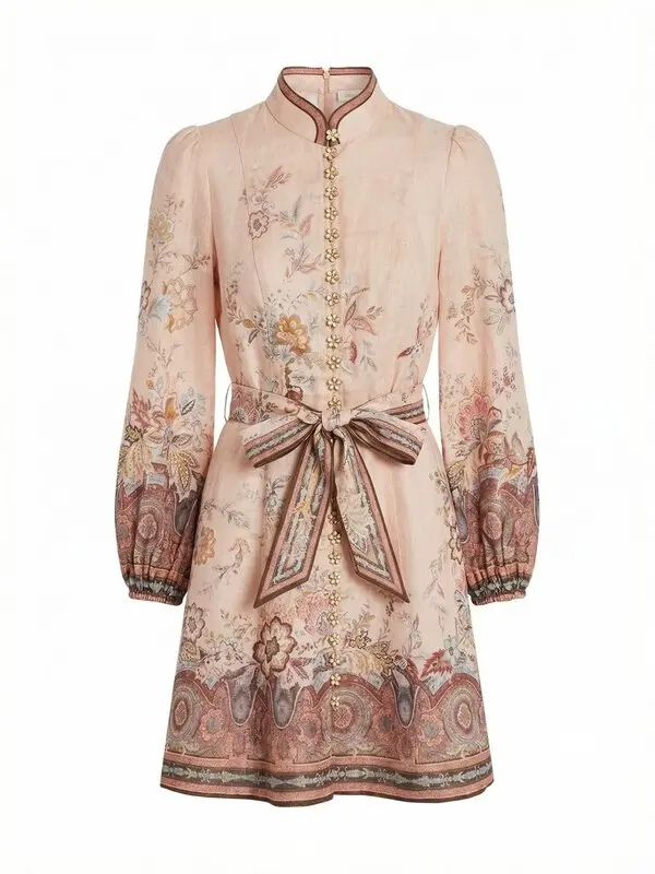 Zimmermann Alchemy Button Mini Dress