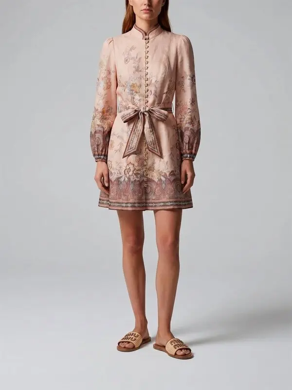 Zimmermann Alchemy Button Mini Dress
