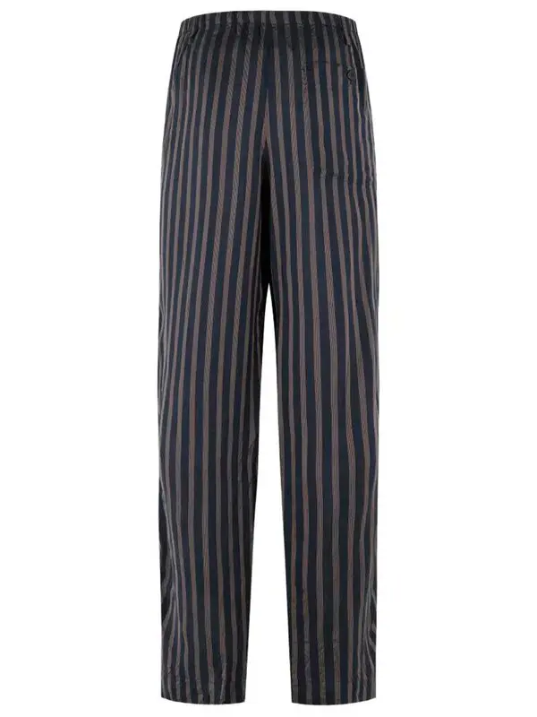 Dries Van Noten Penny Striped Cupro Trousers