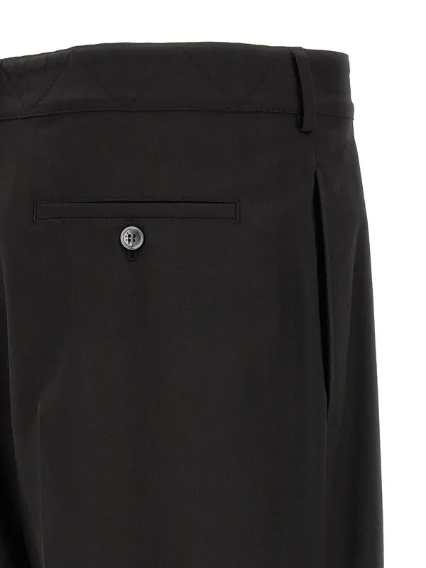 Marni Cool Wool High Waist Wide Leg Trousers - Black