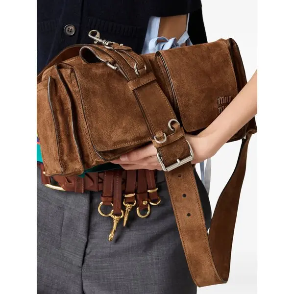 Miu Miu Suede Shoulder Bag