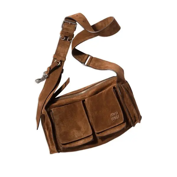 Miu Miu Suede Shoulder Bag