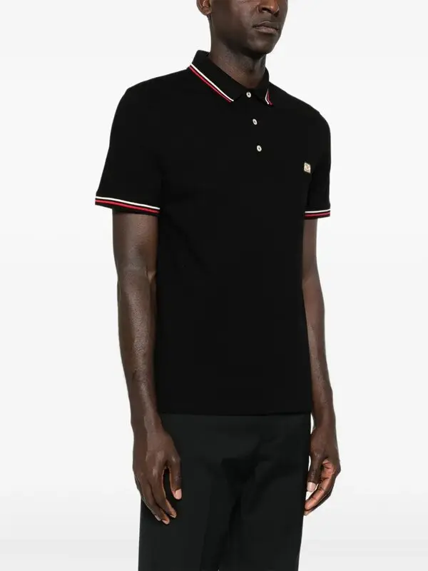 Valentino Garavani Cotton Piqué Polo Shirt With Vlogo Patch