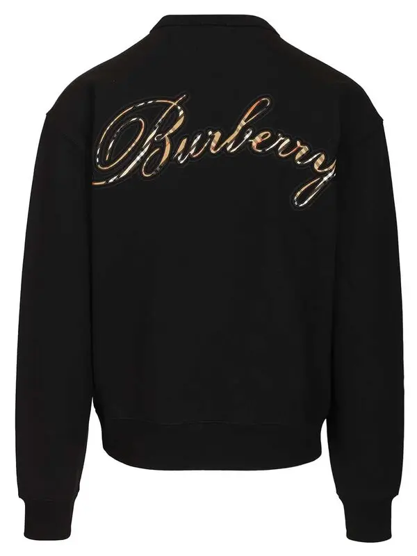 Burberry Crewneck Cotton Sweatshirt With Logo Print