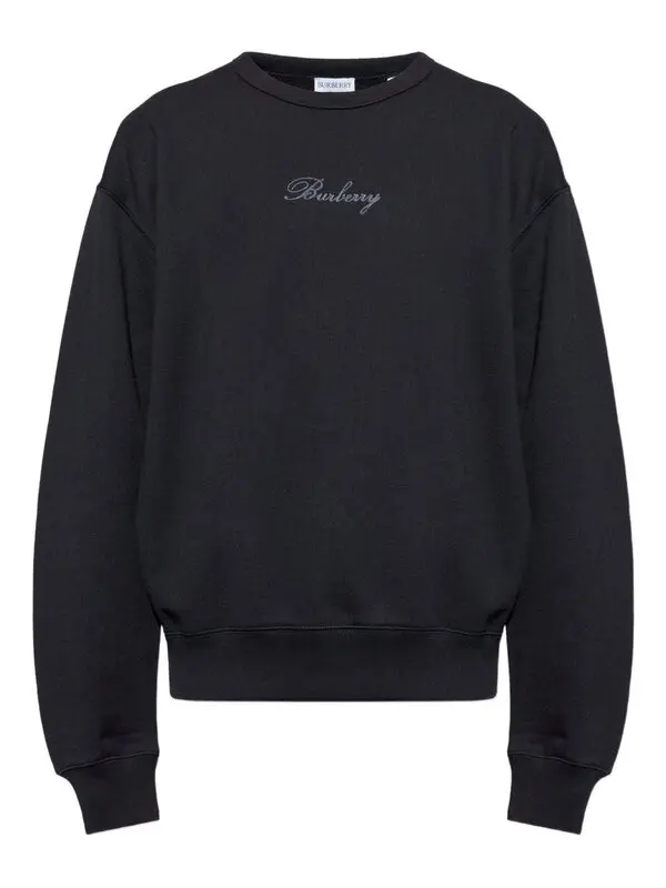 Burberry Crewneck Cotton Sweatshirt With Logo Print