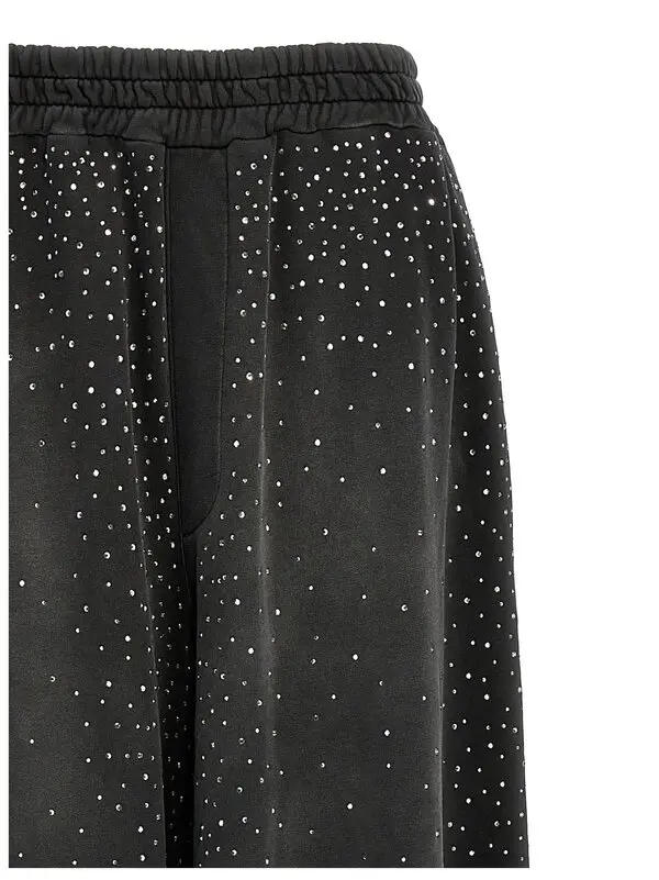 Giuseppe Di Morabito Rhinestone Wide Leg Joggers