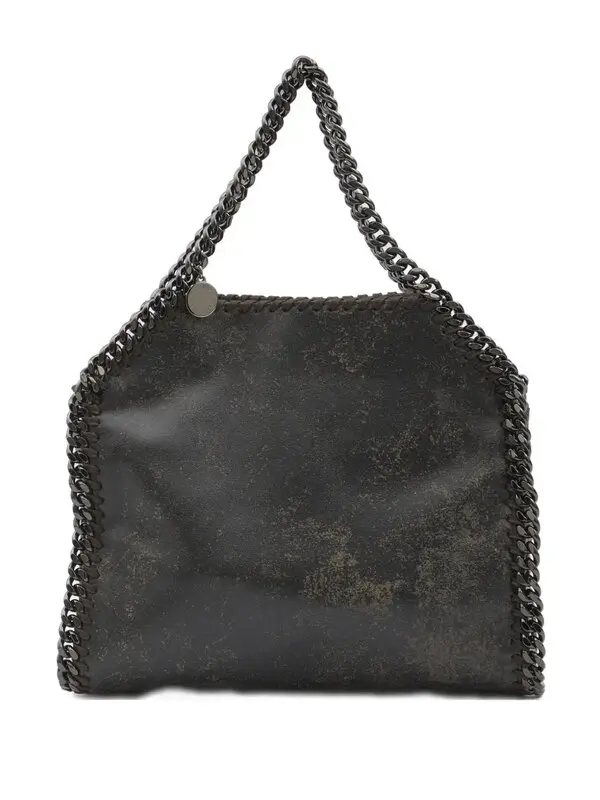 Stella McCartney Falabella Mini Bag In Antiqued Suede - Brown