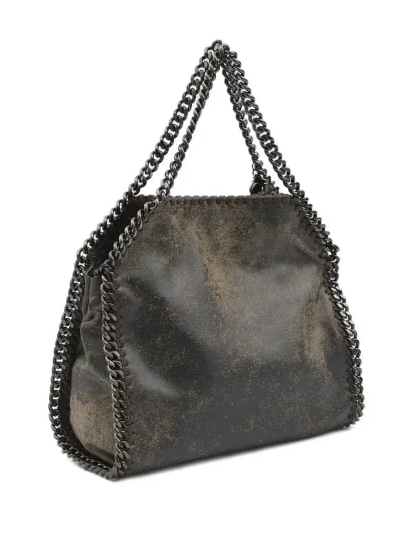 Stella McCartney Falabella Mini Bag In Antiqued Suede - Brown