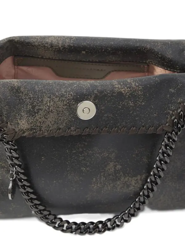 Stella McCartney Falabella Mini Bag In Antiqued Suede - Brown