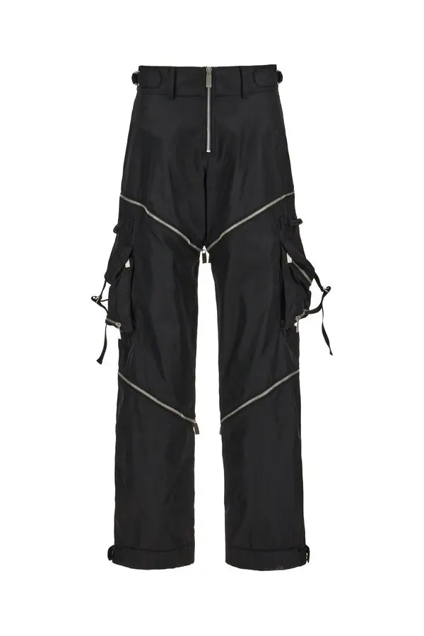 Off-White Cargo Trousers With Zip Detailing
