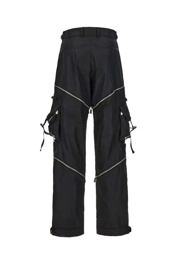 Off-White Cargo Trousers With Zip Detailing