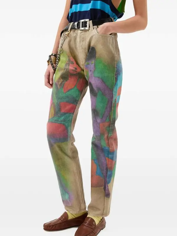 Versace Printed Jeans