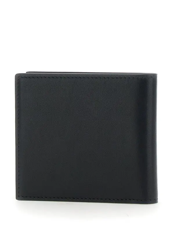 Amiri Bi-fold Wallwt With Logo Lettering On The Front In Leather