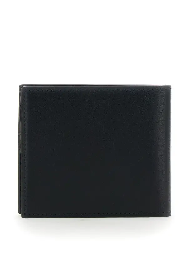 Amiri Bi-fold Wallwt With Logo Lettering On The Front In Leather