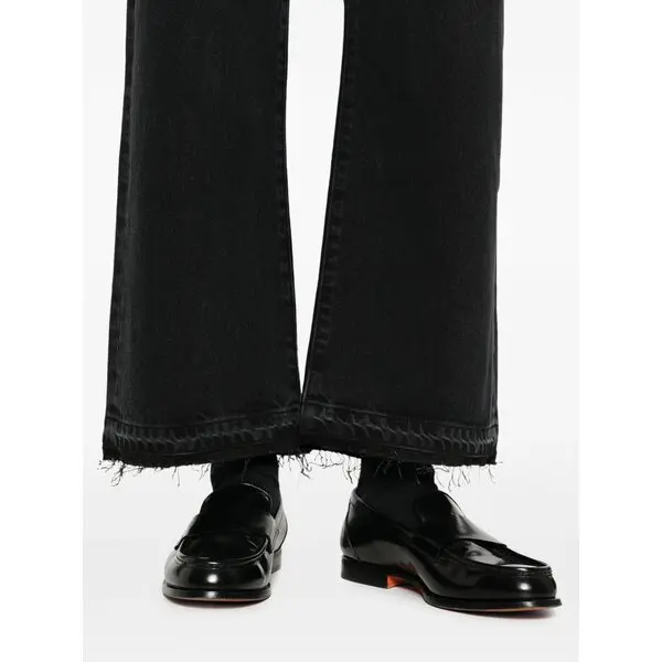 GALLERY DEPT. Frayed Hem Straight-leg Jeans