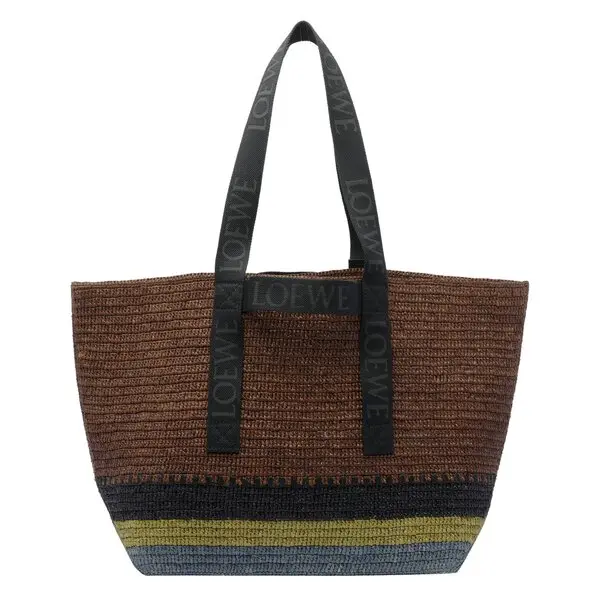 Loewe Raffia Shopper Bag - Brown