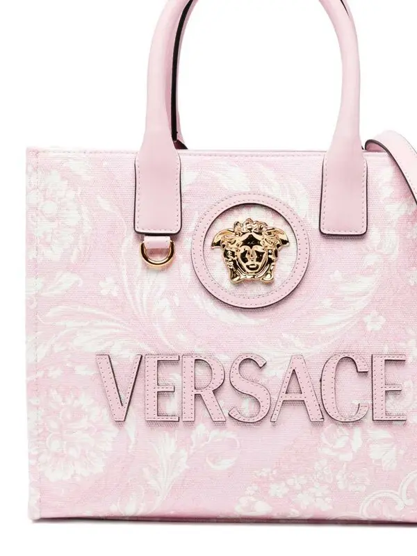Versace Small Tote Bag With Medusa Print