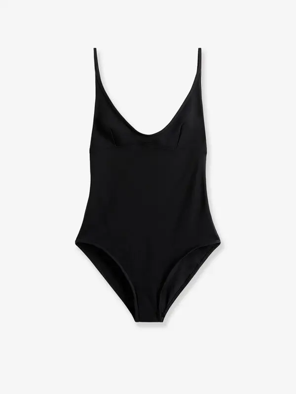 TOTEME Scoop Neck One-piece Swimsuit - Black