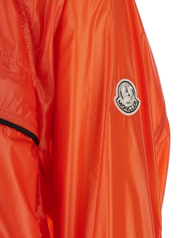 Moncler Anubis' Lightweight Nylon Jacket With Foldable Design And Logo Patch