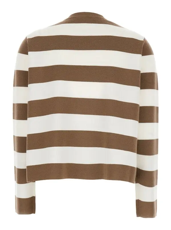 Max Mara Viterbo" Striped Wool Sweater - Multicolor