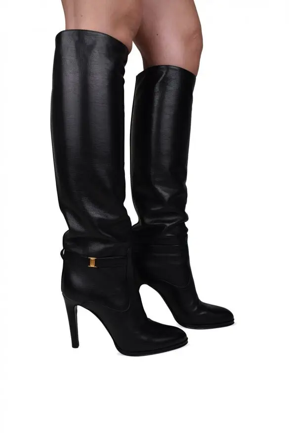Saint Laurent Diane Boots - Black