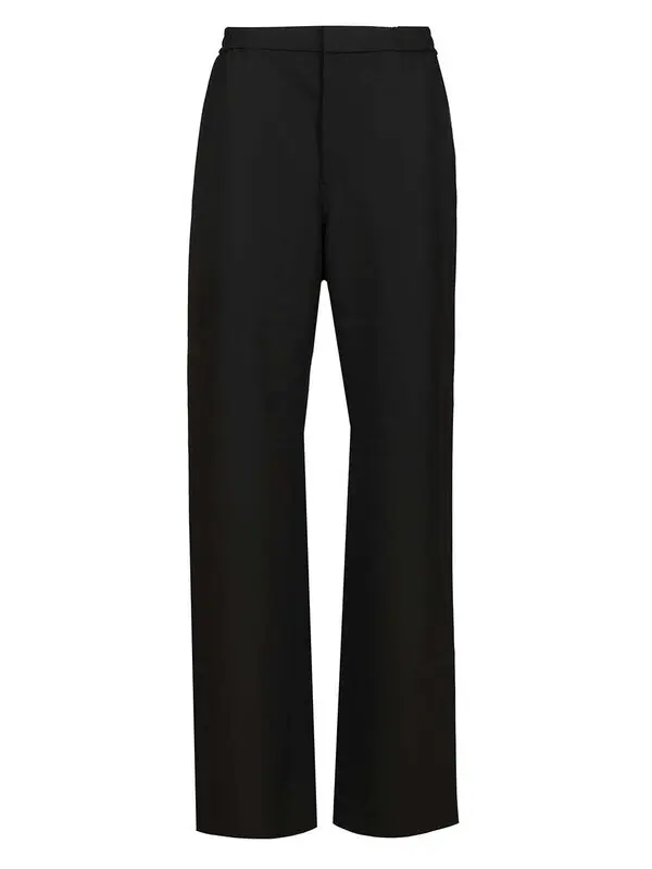 Celine Wool Trousers With Calèchem Embroidery