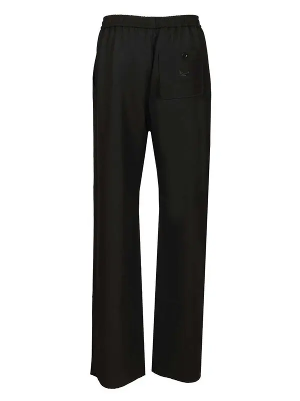 Celine Wool Trousers With Calèchem Embroidery