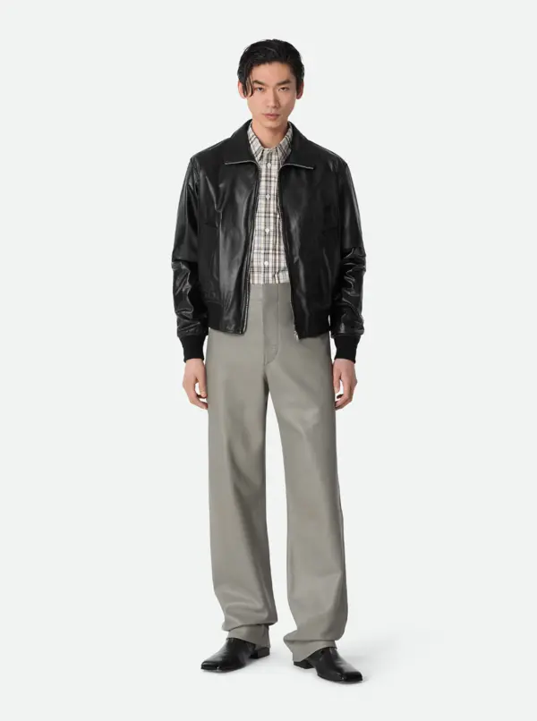 Bottega Veneta Leather Bomber Jacket
