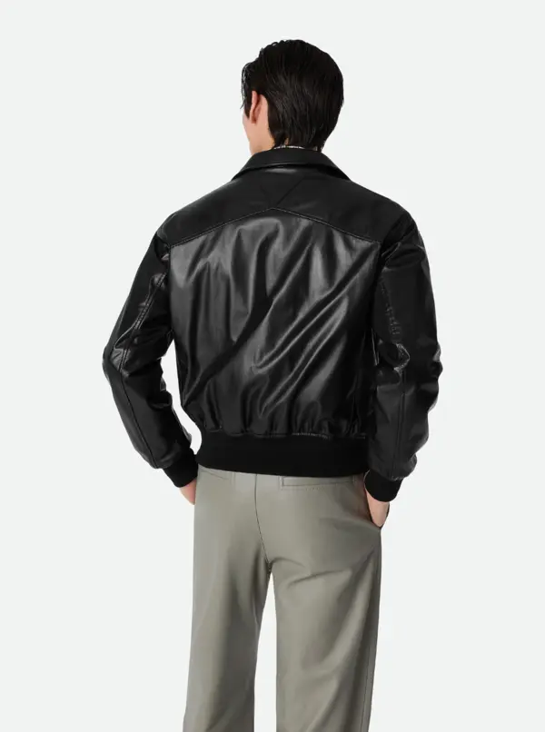 Bottega Veneta Leather Bomber Jacket