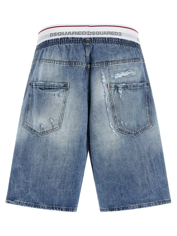 Dsquared2 Surfer" Bermuda Shorts With Distressed Details