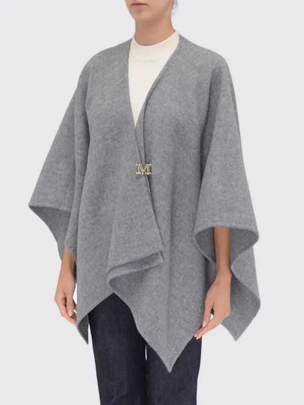 Max Mara Alpaca Vicugna Pacos Cape - Gray
