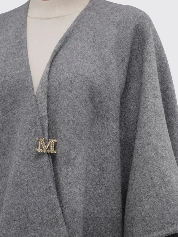Max Mara Alpaca Vicugna Pacos Cape - Gray