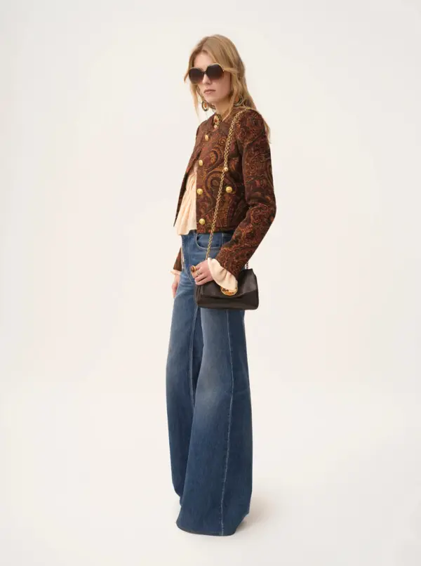 Chloé High Waisted Wide Leg Jeans