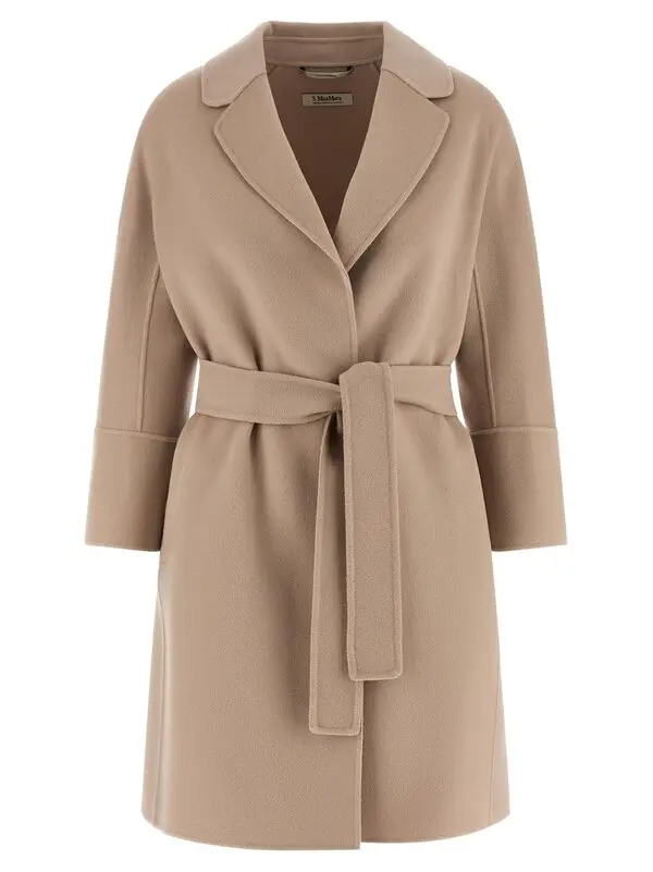 Max Mara Arona' Wool Coat - Cream