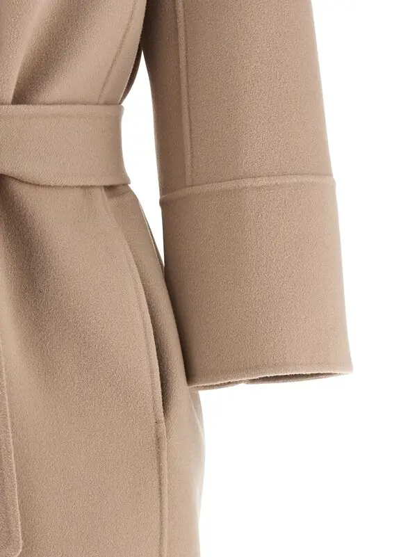 Max Mara Arona' Wool Coat - Cream