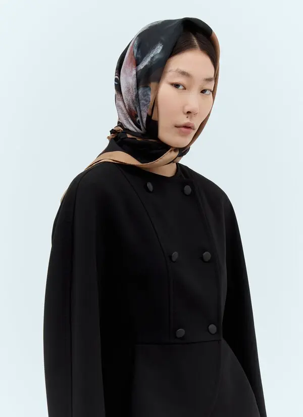 Max Mara Printed Silk Scarf