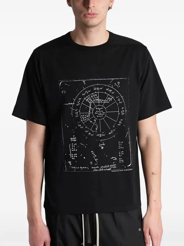 Rick Owens Brad T-shirt In Cotton Jersey - Black