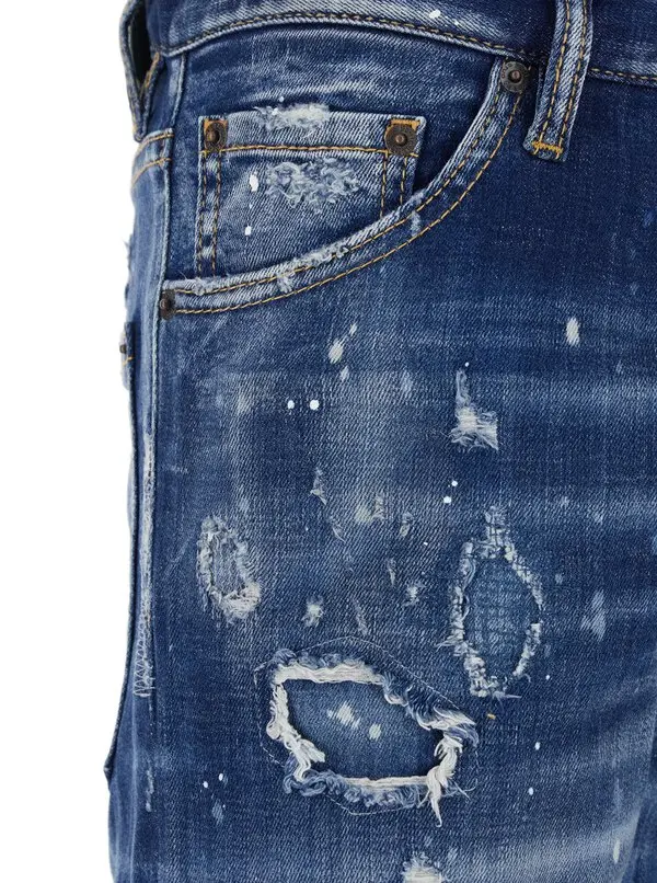 Dsquared2 Cool Guy Jeans With All-over Painted Details - Multicolor