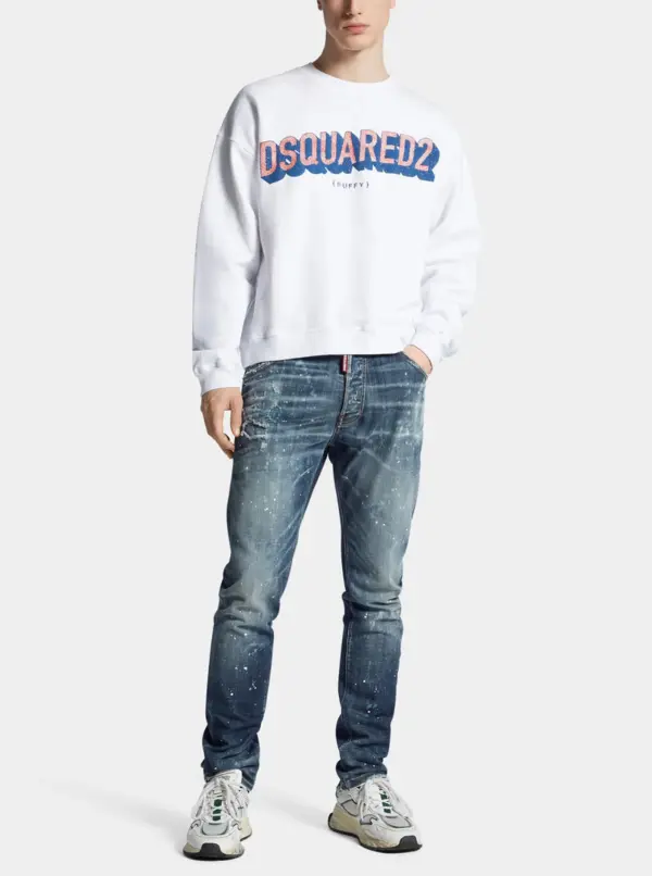 Dsquared2 Cool Guy Jeans With All-over Painted Details - Multicolor