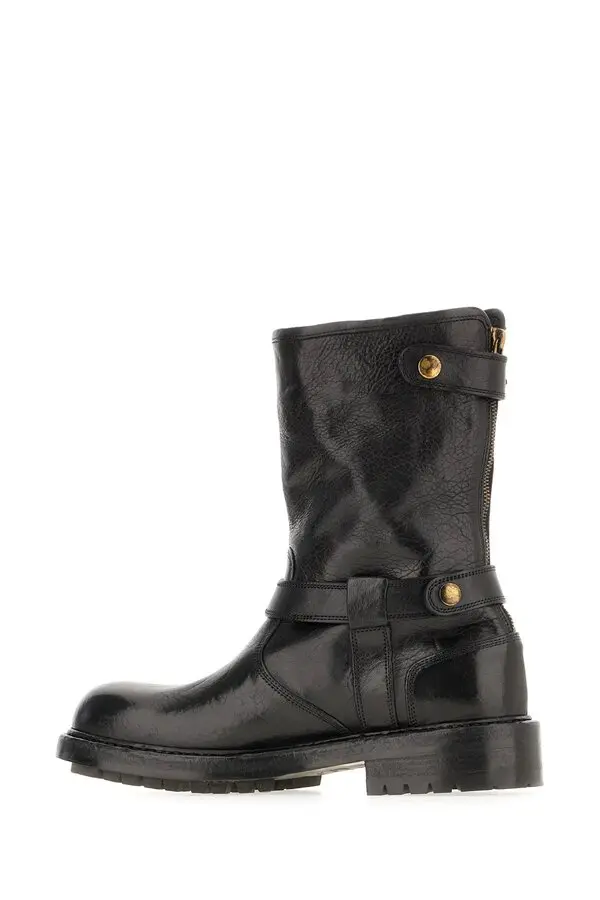 Dolce & Gabbana Buckled Zip Up Boots