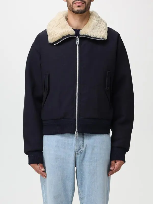 Bottega Veneta Shearling Collar Bomber Jacket