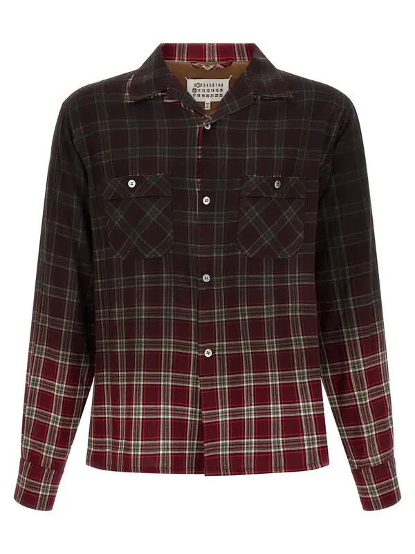 MAISON MARGIELA Check Shirt With Gradient Effect