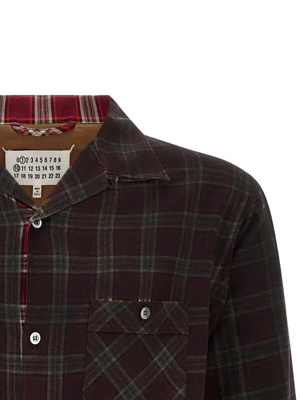 MAISON MARGIELA Check Shirt With Gradient Effect