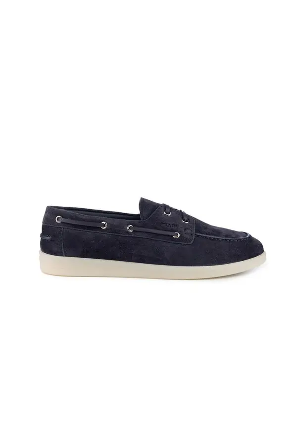 Prada Suede Lace-up Loafers - Multicolor