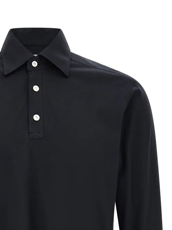Kiton Positano' Polo Shirt - Blue