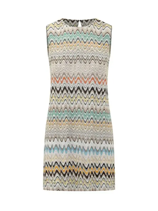 Missoni Zigzag Knit Sleeveless Dress - Multicolor
