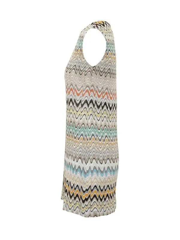 Missoni Zigzag Knit Sleeveless Dress - Multicolor