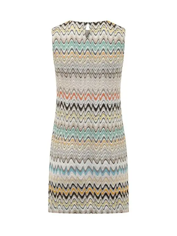 Missoni Zigzag Knit Sleeveless Dress - Multicolor