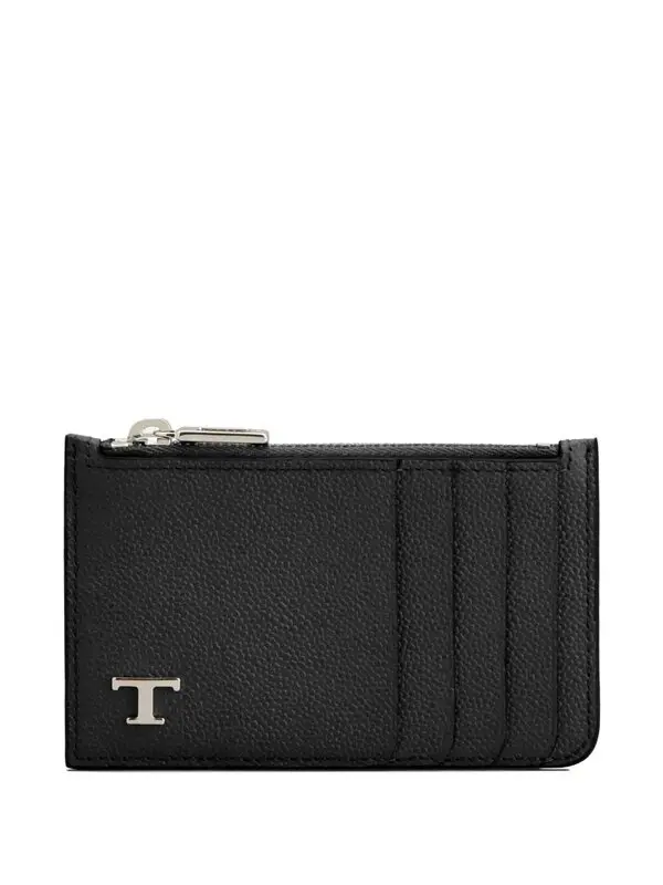 TOD'S Leather Card Holder With Zip
